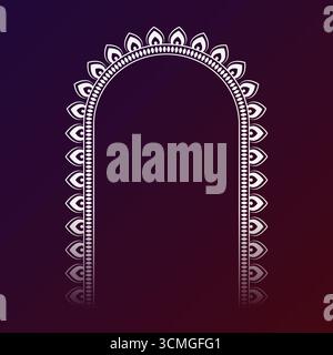 frame, arch. Durga Puja Border. on. Durga Puja Background. And. Durga ...