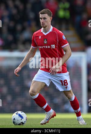 Wrexham’s Ben Sheaf during the Sky Bet Championship match at the bet365 ...
