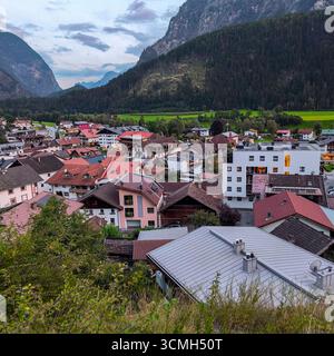 Oetz im Ötztal, Tirol, Österreich Ortszentrum von Oetz im Ötztal, Tirol ...