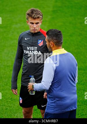 Pablo BARRIOS of Atletico Madrid during the Spanish championship LaLiga ...