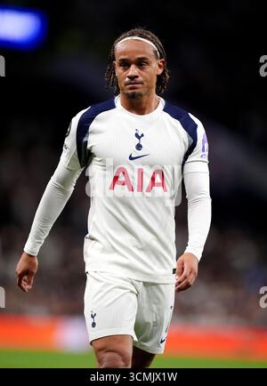 Xavi Simons of Tottenham Hotspur during the UEFA Champions League match ...