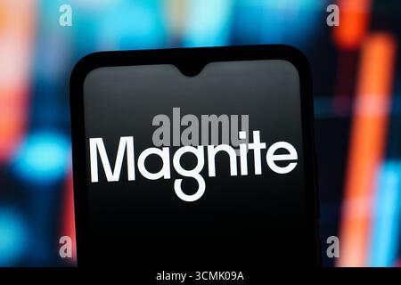 In this photo illustration, a Magnite logo is seen displayed on a ...