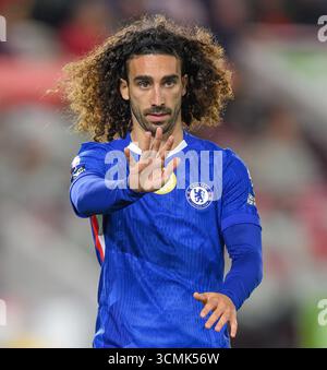 Chelsea's Marc Cucurella in action during the Premier League match at ...