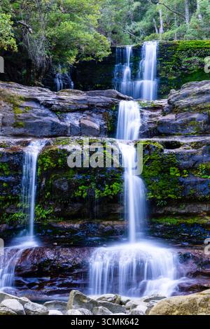 Photograph of Liffey Falls, a beautiful, peaceful waterfall slightly ...