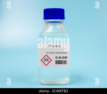 Ethanol. Used as a solvent and in alcoholic drinks Stock Photo - Alamy