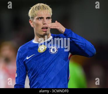 Alejandro Garnacho of Chelsea FC in action during the Uefa Champions ...