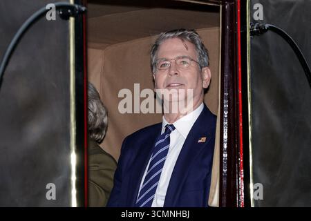 U.S. Treasury Secretary Scott Bessent, second left, and U.S. Secretary ...