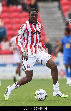 Stoke City's Divin Mubama during the Sky Bet Championship match at the ...
