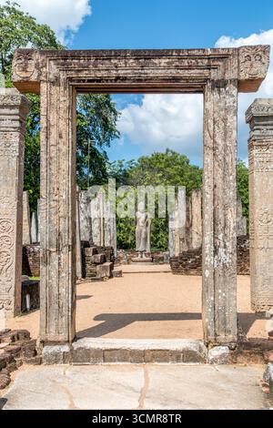 Sri Lanka. Polonnaruwa. Atadage "House of the Eight Relics". First ...