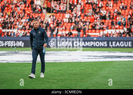 Prague, Czech Republic 20250917. Champions Leauge match between Slavia ...