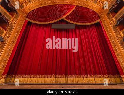 Palermo, Italy - April 16, 2025 : Interior of the Massimo Theater in ...