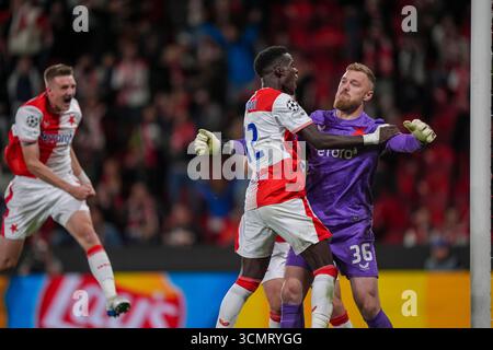Prague, Czech Republic 20250917. Champions Leauge match between Slavia ...