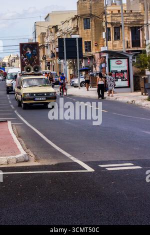 Zabbar, Malta - September 14th, 2025 Bicycle section of the Motorcycle ...