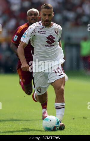 nikola vlasic torino fc during serie A match AC Milan vs Torino FC ...