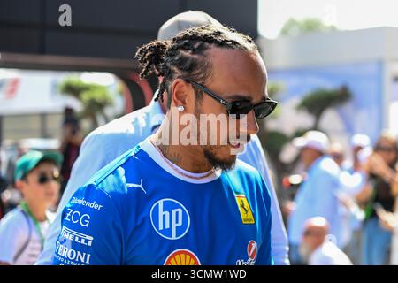 Ferrari driver Lewis Hamilton at the Circuit de Monaco, Monte Carlo ...