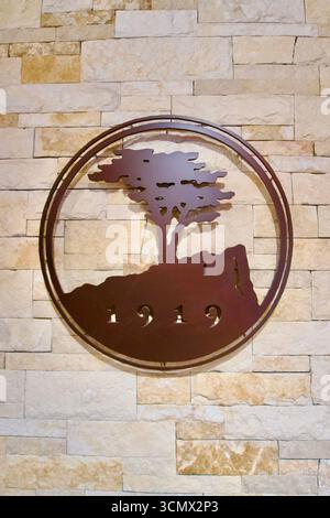 Famous tree at Pebble Beach golf course in California Stock Photo - Alamy