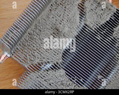 overheating a heat sink on computer board Stock Photo - Alamy