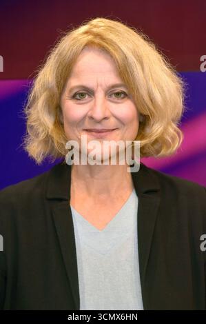 Kristina Dunz in der ARD-Talkshow maischberger im Studio Berlin ...