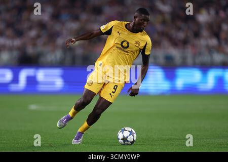 Serhou Guirassy of Borussia Dortmund during the Tottenham Hotspur v ...