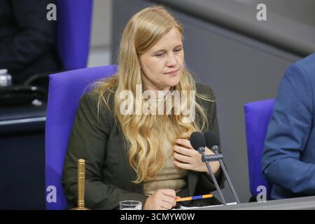 Josephine Ortleb, Vice President of the German Bundestag, sits in the ...