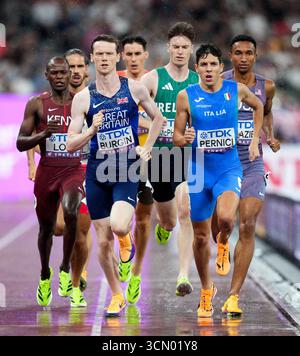 Max Burgin (Great Britain) during the 800 metres semi final race during ...