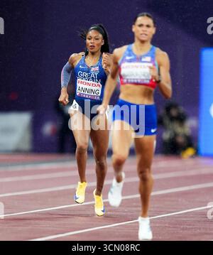 Amber Anning of Great Britain on her way to winning the Women's 400m ...