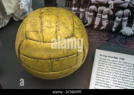 Manchester United football team museum historic exhibits inside Old ...