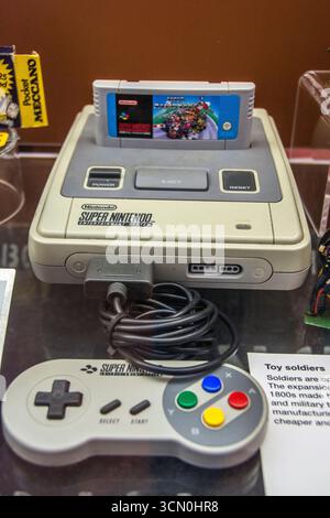 Super Nintendo SNES game console 1990s in one UK museum Stock Photo - Alamy