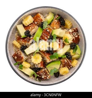 Poke with eel, avocado and rice Stock Photo - Alamy