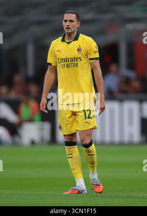 Adrien Rabiot of AC Milan looks on prior to the Serie A football match ...