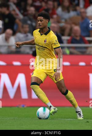 Koni De Winter of AC Milan seen in action during Serie A 2025/26 ...