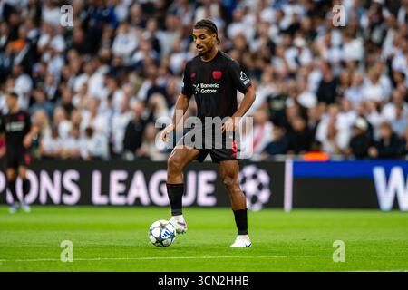 Loic Bade of Bayer Leverkusen during the Manchester City v Bayer 04 ...