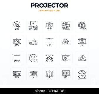 Projection screen for presentation pixel perfect RGB color ui icon ...