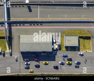 Aerial view, Bilster Berg race track, test track and presentation track ...