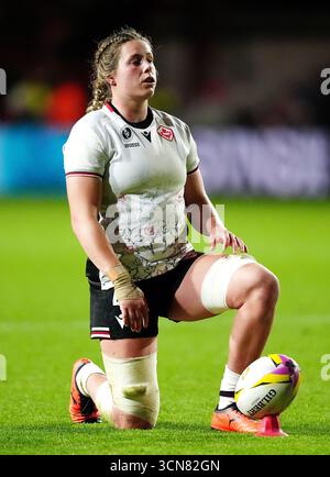 Canada's Sophie De Goede during the Women's Rugby World Cup semi-final ...