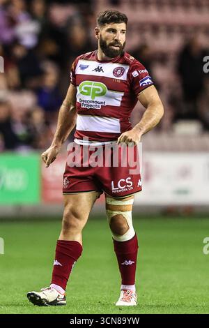 Abbas Miski of Wigan Warriors during the 2025 Betfred Super League ...