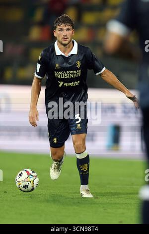 Gabriele Calvani of Frosinone Calcio is in action during the 8th day of ...