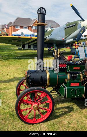 Garrett miniature traction engine. Avro Heritage Museum 1940's Weekend ...