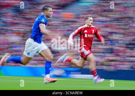 Florian Wirtz of Liverpool with the ball during the Premier League ...