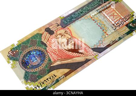 the obverse side of 200 SAR two hundred Saudi Arabian riyals banknote ...