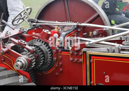 Top view of the lifting rods of a steam engine Stock Photo - Alamy