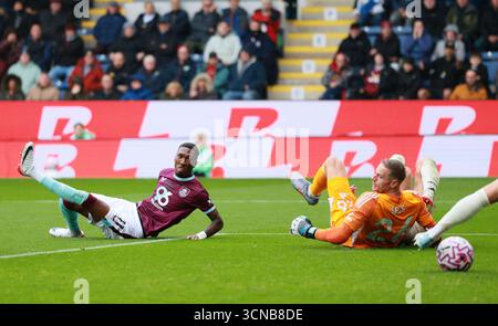 Burnley's Jaidon Anthony scores their side's second goal during the ...