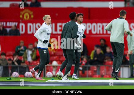 Chelsea FC forward Alejandro Garnacho (49) warms up during the ...