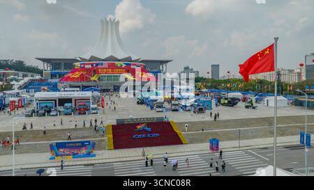 Aerial photography of the China ASEAN Expo site, Nanning, Guangxi ...