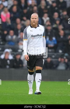 Lars Jorgen Salvesen of Derby County seen during the EFL Championship ...
