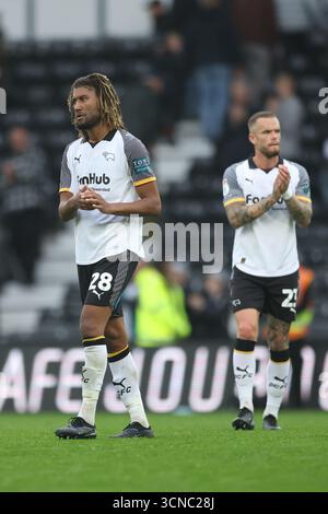 Derby County's Joe Ward after the final whistle of the Sky Bet ...