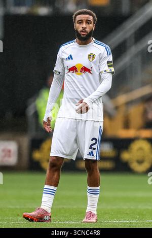 Jayden Bogle of Leeds United during the Premier League match Leeds ...