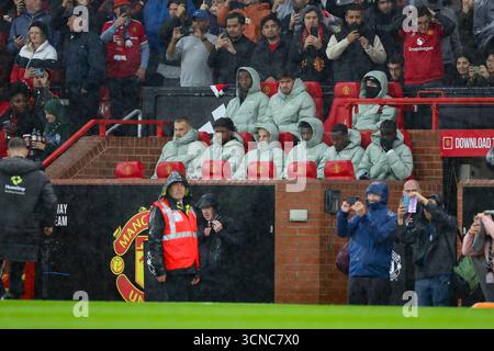 Chelsea FC forward Alejandro Garnacho (49) warms up during the ...