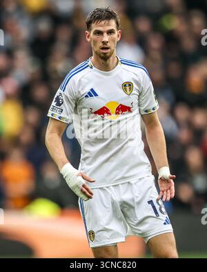 Anton Stach Of Leeds United during the Leeds United v Liverpool Premier ...
