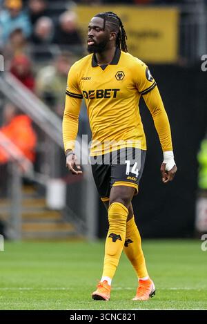 Wolverhampton Wanderers' Tolu Arokodare during the Premier League match ...